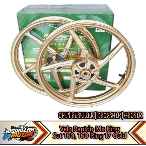Jual VELG RAPIDO MX KING SET DEPAN BELAKANG - Kuning - Kab. Tulungagung ...