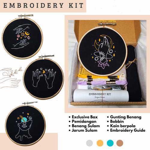 Jual Embroidery Kit - Paket Sulam Tangan Black Galaxy Edition Lengkap ...