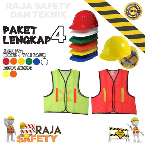 Jual Paket Helm Proyek FSA (Warna Cerah) + Rompi Safety Proyek Jaring ... Jual Paket Helm Proyek FSA (Warna Cerah) + Rompi Safety Proyek Jaring ...