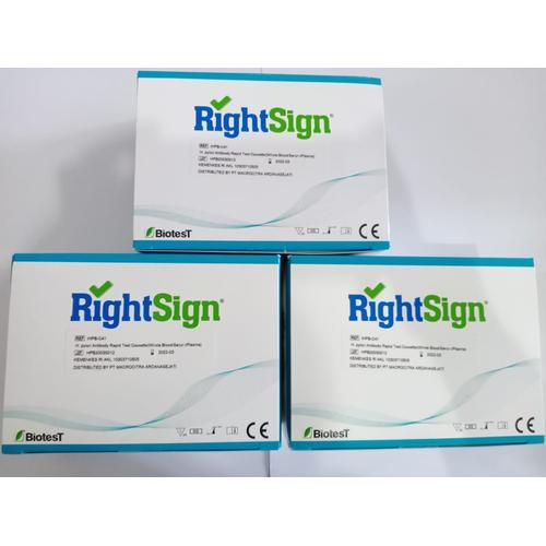 Jual RIGHTSIGN Alat test H. pylori antibody cassette isi 25 test - Kota ...
