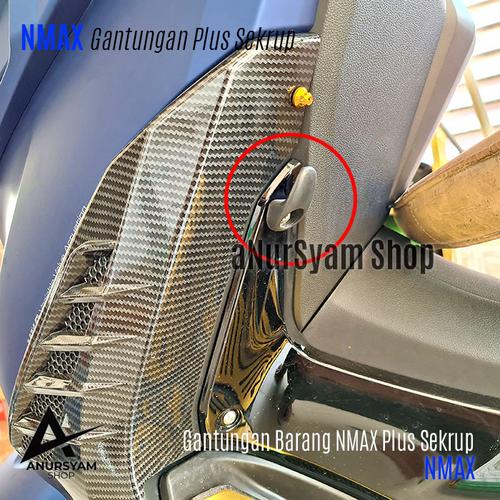 Jual Gantungan Barang NMAX Plus Sekrup / Gantungan Motor New NMAX Old ...