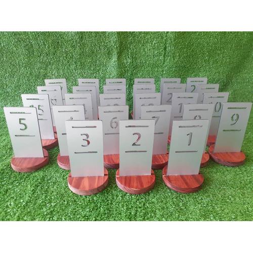 Jual Nomor Meja Penanda Meja Standing Tag Meja Resto Cafe Restoran ...