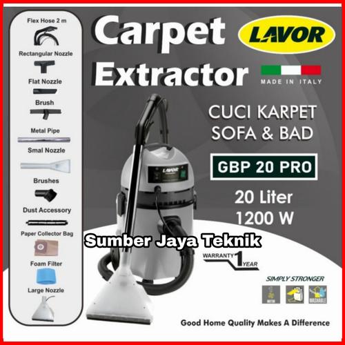 Jual Mesin Cuci Karpet Spring Bad Dan Sofa LAVOR GBP 20 Injection Vacum ...