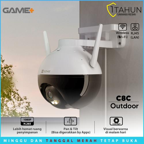 Promo Ezviz C8C Pro AI 1080P Color Night PT Wireless IP Camera CCTV ...