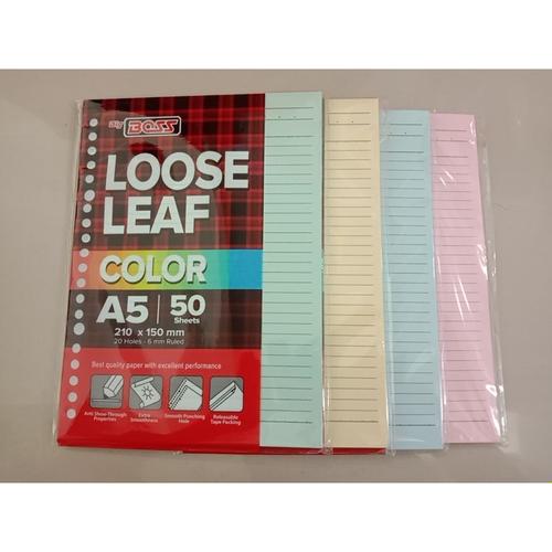Jual LOOSE LEAF BIG BOSS 50-A5 / ISI BINDER / KERTAS BINDER - PINK ...