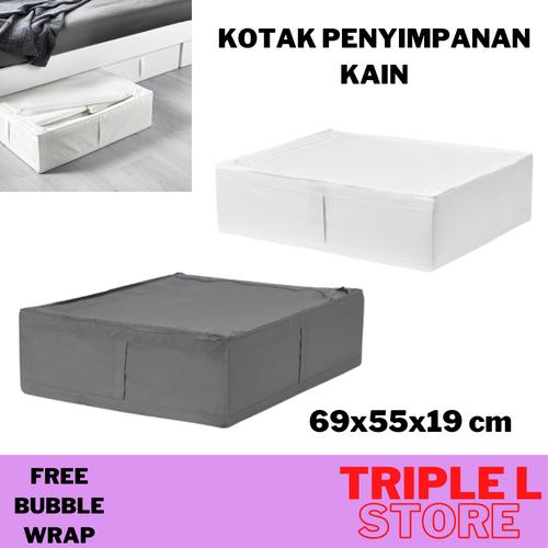 Jual Kotak Penyimpanan Storage Box Kain Lemari Bawah Tempat Tidur 69 cm ...