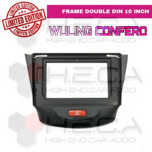 Jual Frame Double din 10” Tape Head Unit Wuling Confero 10 inch Tape ...