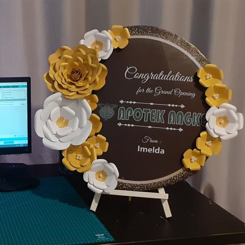 Jual Bunga papan kecil / papan bunga mini / bunga papan minimalis ...