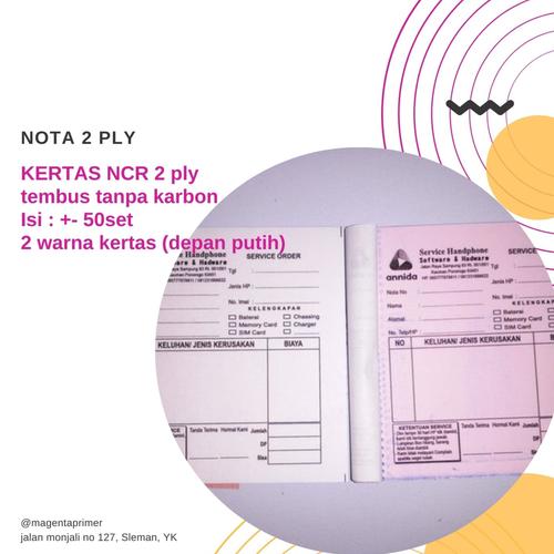 Jual Cetak Nota 1 RIM 2 Ply / Rangkap (NOTA/ surat jalan , form ) 2ply ...