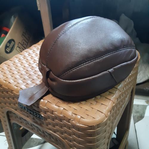 Jual blankon kulit sunda / blankon kulit topi / blankon kulit adat pria ...