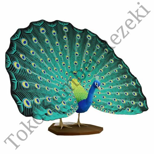 Jual Paper Craft Burung Merak Indian Peafowl Papercraft Puzzle 3D ...