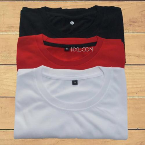 Jual kaos polos kaos polos murah kaos promo pilih warna - Hitam, XL ...