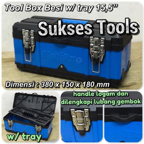 Jual Tool Box Besi Multipro with Tray / Metal ToolBox 15,5" - Jakarta ...