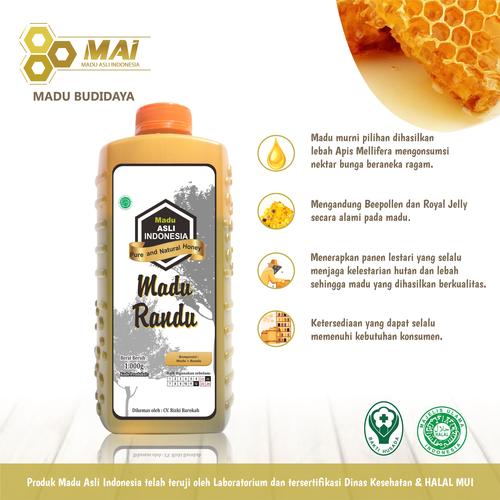 Jual Madu Randu 1000 gr / Lebah Apis Mellifera - Madu Asli Indonesia ...