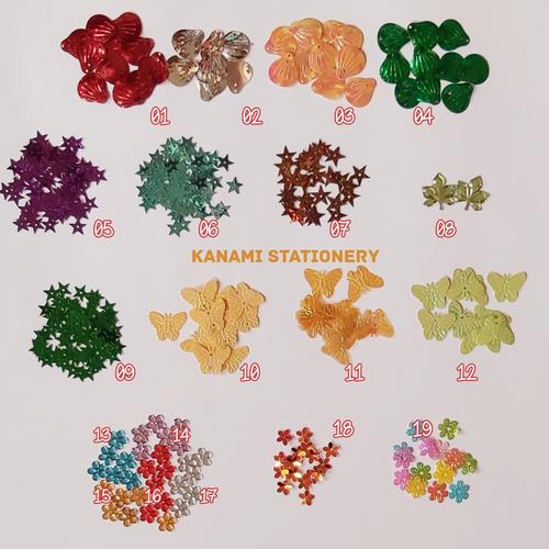 Jual Manik Payet Prakarya Kupu Kupu Bunga Kerang. - Leaves Green ...