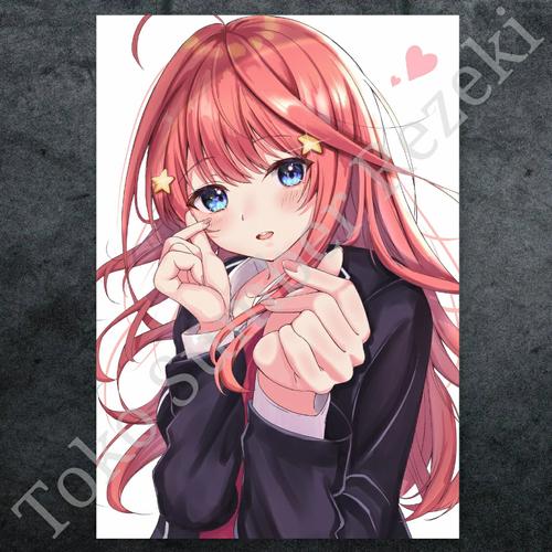 Jual Poster Figure Itsuki Gotoubun Hanayome Quintessential Paper Kanvas ...