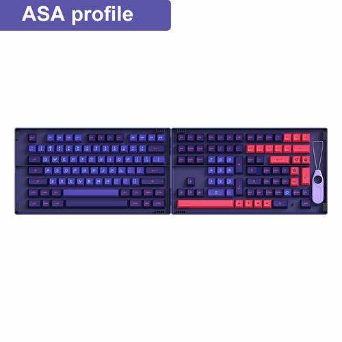 Jual Keycaps Akko ASA Profile Thick PBT Doubleshot 158 keys ...
