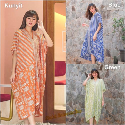 Jual Kaftan Dress Batik cap. Kaftan Midi Abang None Jakarta - Ondel ...