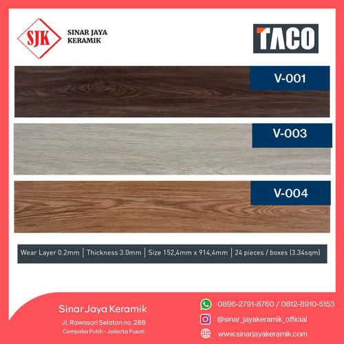 Jual VINYL TACO Vinyl Lantai TACO Wood series - Tebal 3 mm - Jakarta ...