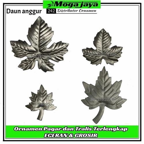 Jual daun anggur ornamen pagar besi tempa tralis balkon canopy dll ...
