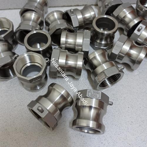 Jual Camlock Stainless SS 316 Type A 1 " inchi A 100 - Jakarta Barat ...