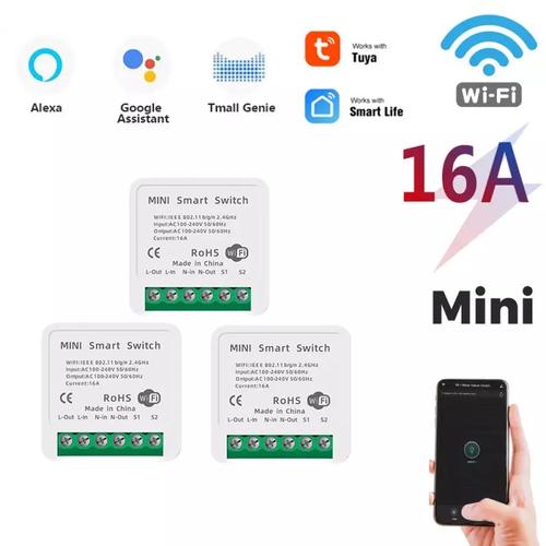 Jual Wi-Fi DIY Smart Switch 16A 220V Wifi IOS Android Smart Life Light ...