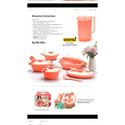 Jual Tupperware Bloomia Collection - Kota Bekasi - JAYA DISCUS | Tokopedia