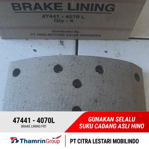 Jual BRAKE LINING FRT [474414070L] - Kota Palembang - Hino Thamrin ...