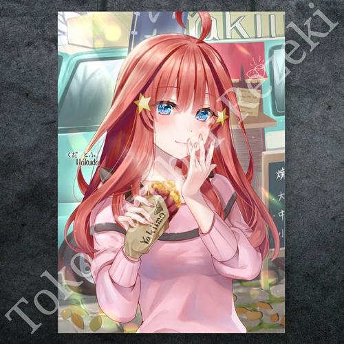 Jual Poster Figure Itsuki Gotoubun Hanayome Quintessential Kanvas Paper ...