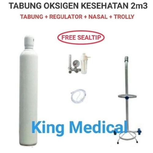 Jual Tabung Oksigen 2M3 - 2 Kubik Lengkap ( Sudah Termasuk Isi ) - Jakarta Pusat ...