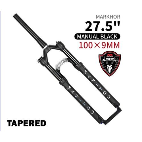 Jual Manitou Markhor Fork Angin Sepeda MTB 27.5 inch Taper Tube Hitam ...