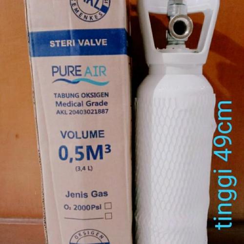 Jual Tabung Oksigen 0.5 M3 Oxygen(Las,Medical,Ikan) Isi Full ...
