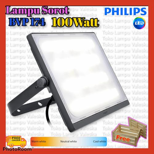 Jual BVP174 Sorot 100Watt Lampu Tembak Philips CW / WW - Kuning - Kab. Madiun - Valeska Philips ...