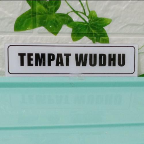 Jual Rambu Akrilik TEMPAT WUDHU 5x20 - Jakarta Barat - Safety Z | Tokopedia