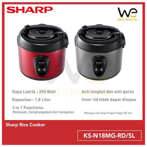 Jual Rice Cooker Magic Com Sharp KS-N18MG Penanak Nasi Kapasitas 1.8 ...