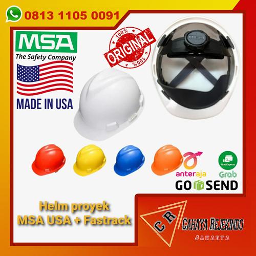 Jual Helm Safety MSA V-Gard Original (USA) Fastrac (Non Tali Dagu ...