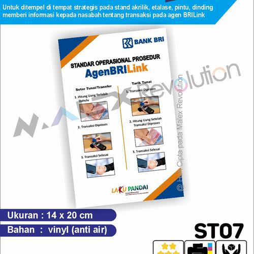 Jual Sticker informasi nasabah BRILink - Kab. Grobogan - malex ...