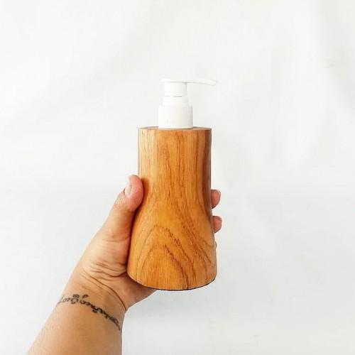 Jual Neena Wooden Bottle Pump Botol Sabun Shampoo Hand Sanitizier Kayu ...