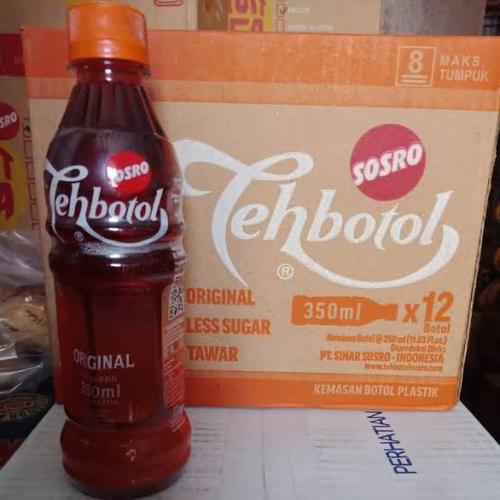Jual Teh Botol Sosro Botol Minuman Kemasan Pet Karton 1 Dus isi 12 x 350 ml - Jakarta Barat ...
