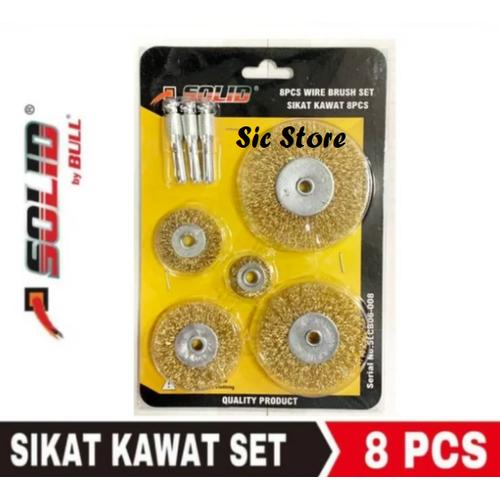 Jual Sikat Kawat Piring Mini Grinder SET 8pcs Mata Bor Rotary Tool Wire ...