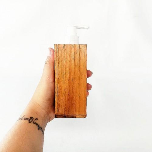 Jual Varsha Wooden Bottle Pump Botol Sabun Shampoo Hand Sanitizier Kayu ...