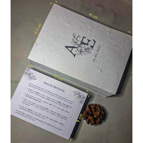 Jual undangan pernikahan kertas benih bunga cosmos Seed Paper ...