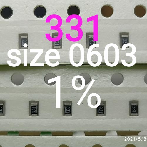 Jual 10pcs Chip resistor smd 331 size 0603 330ohm 330 ohm - Kab. Bekasi ...