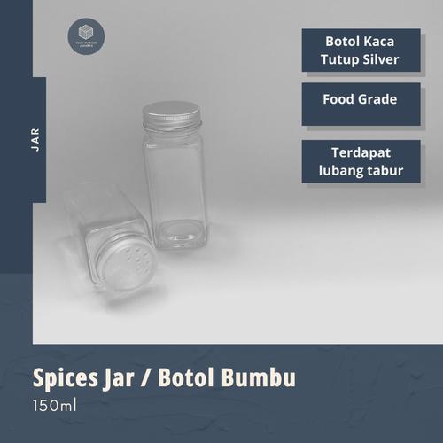 Jual Spices Jar 150ml |Botol Bumbu 150ml | Botol Bumbu Kekinian ...