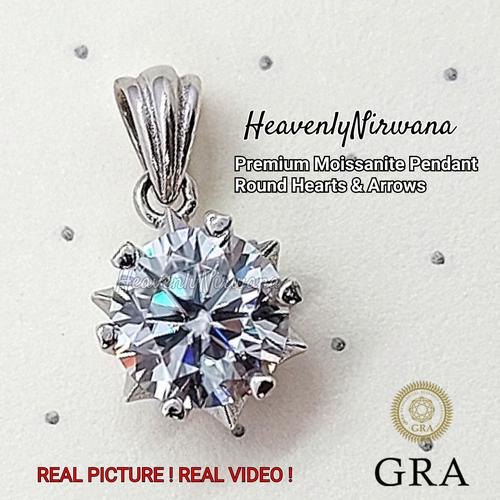 Promo Pendant Solitaire Moissanite. Pass Diamond Tester. Liontin Emas ...