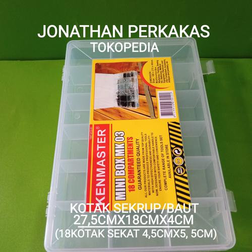 Jual box plastik sekrup/box plastik baut/kotak plastik sekrup dan baut ...