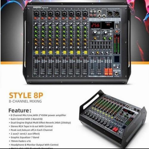 Jual power mixer 8 channel hardwell STYLE 8P Original power mixer ...