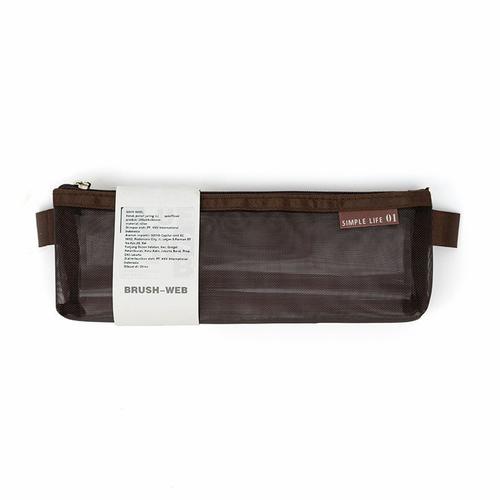 Jual KKV - Gimen Mesh Zipper Case Pencill || Tempat Pensil - White ...