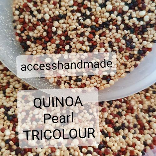 Jual Quinoa Pearl Tricolor Organic 400gr Kinoa Peru Tricolour beras ...