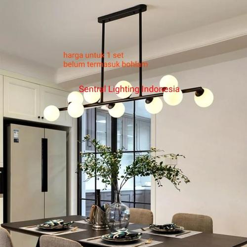 Promo SL9106-10 LAMPU GANTUNG MEJA MAKAN MINIMALIS MODERN E27 DEKORASI ...